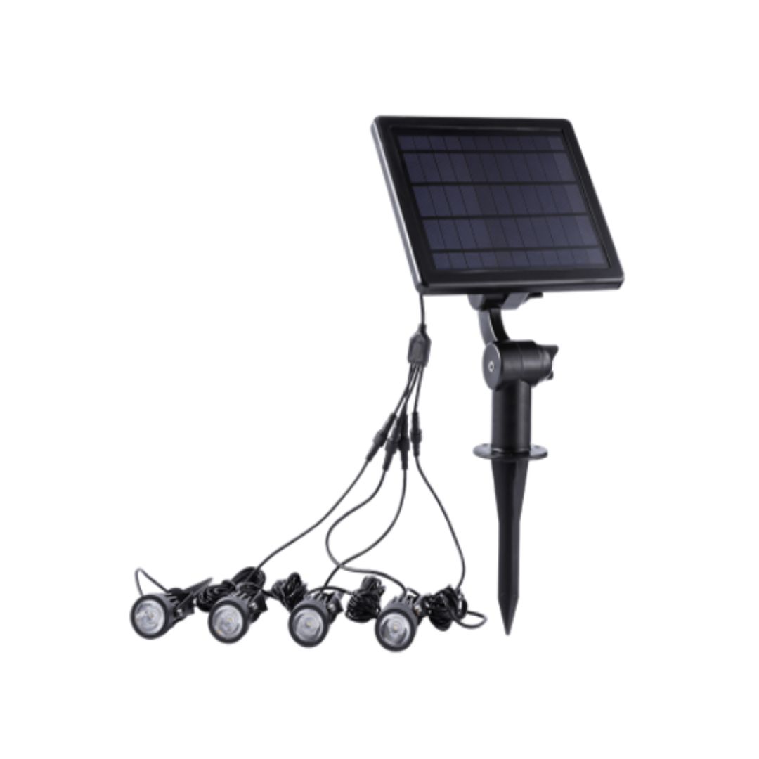 Solar 4-Piece Spot Light Set - StarLED Technology